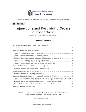 Fillable Online jud ct Injunctions and Restraining Orders in ...