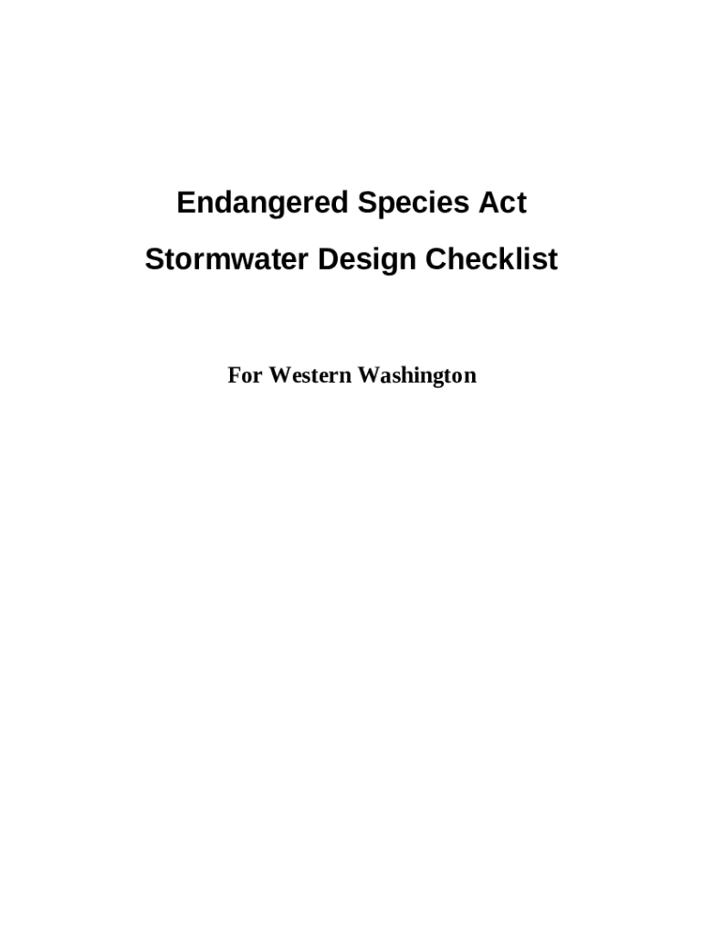 Endangered Species Act Permits and Authorizations on the ... - wsdot wa ...