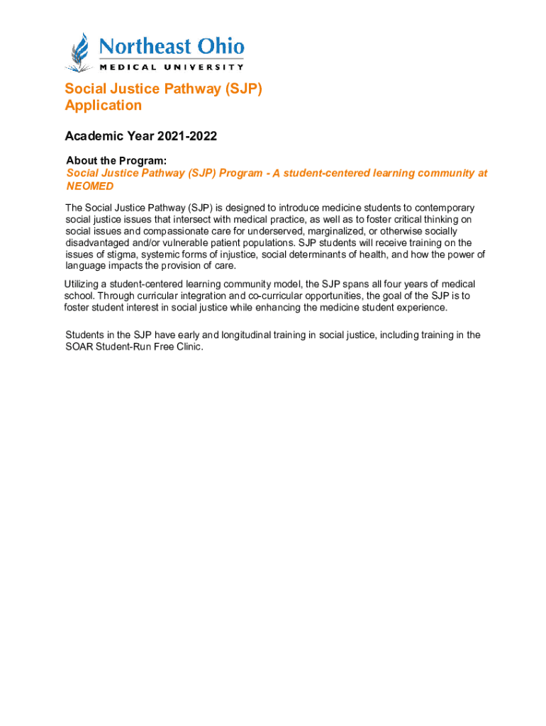 Fillable Online A look at the new Social Justice Pathway Fax Email ...