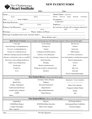 Fillable Online New patient form Name: Mr/ Mrs/ Ms/ Dr Fax Email Print - pdfFiller