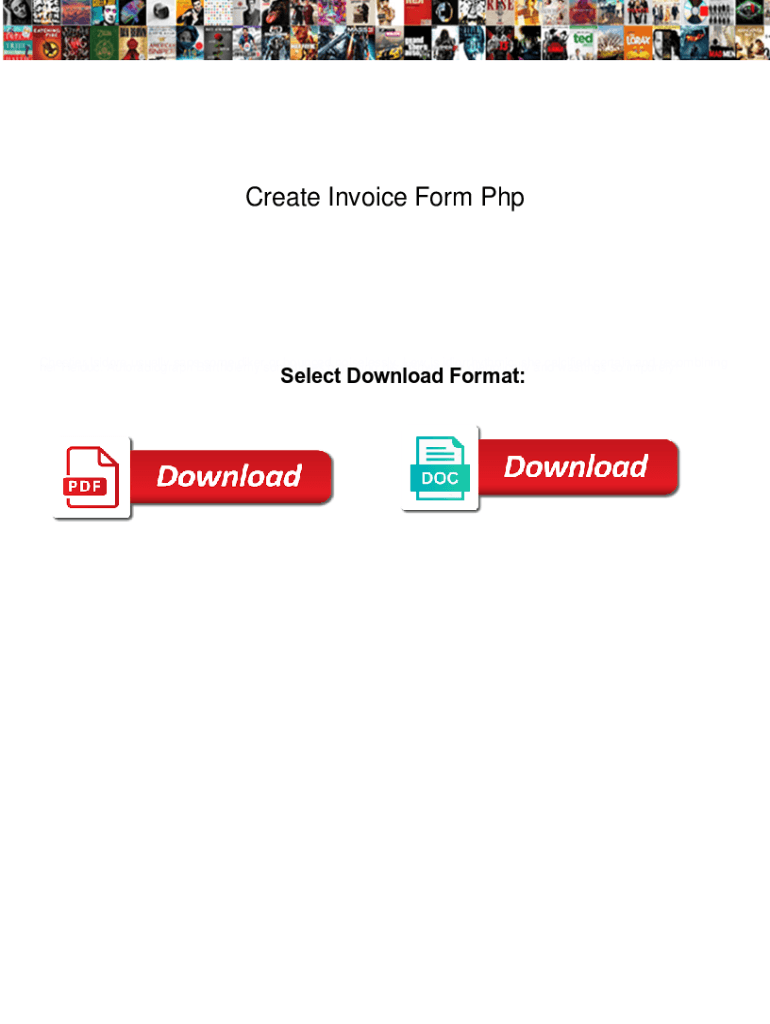 Fillable Online Create Invoice Form Php Create Invoice Form Php Uptown Fax Email Print Pdffiller