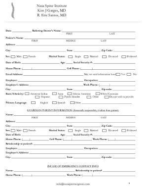 Fillable Online NasaSpineSurgeons.com - Forms Fax Email Print - pdfFiller