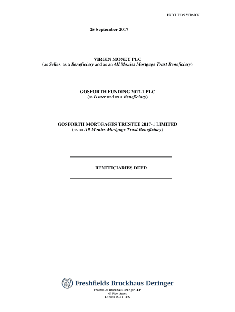Fillable Online 25 September 2017 DEED OF CHARGE Fax Email Print ...
