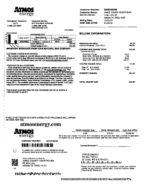 Fillable Online A Closer Look at Your Natural Gas Bill Fax Email Print ...