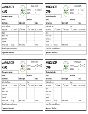 Fillable Online Wilks Score Calculator In Kg And LbsCalculate Strength ...