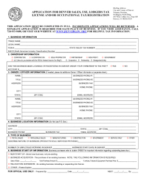 Fillable Online Denver Sales Tax Login - Fill Online, Printable ...