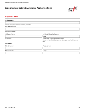 Fillable Online Maternity Allowance claim form Fax Email Print - pdfFiller