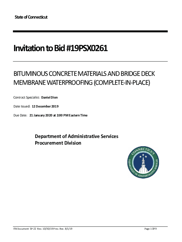 Fillable Online DAS Construction Services - List of Invitations to Bid for ... Fax Email Print ...