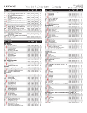 Fillable Online Arbonne Price List Uk Form - Fill Out and Sign ...