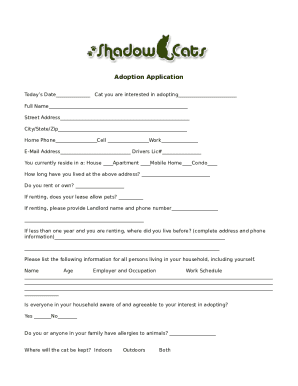 Adoption Package in Word Doc Template | pdfFiller
