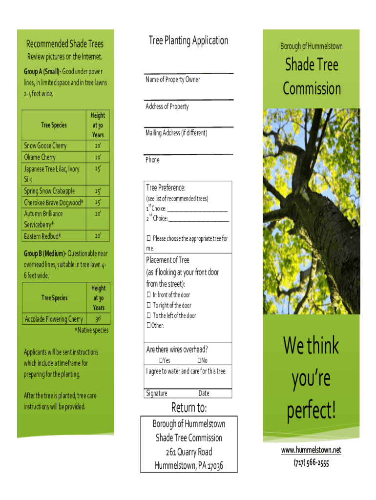 Fillable Online Trees and shrubs for power line-friendly landscaping Fax Email Print - pdfFiller