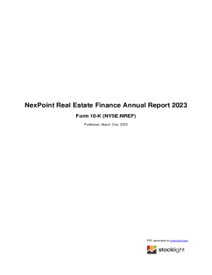 Fillable Online Form 10-K (NYSE:NREF) Fax Email Print - pdfFiller