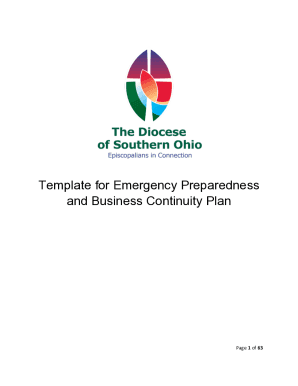 Fillable Online Instructions for the HSC Emergency Plan Template FAQ ...