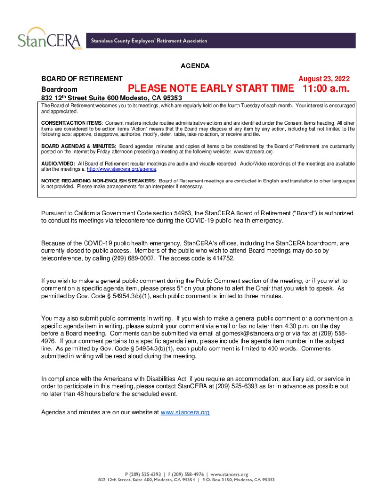 Fillable Online Type: Agendas Fax Email Print - pdfFiller