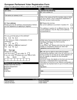 Fillable Online Application form for EU citizens living in the UK to ...