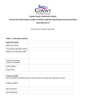 Fillable Online Application Form ECO 4 FINAL Fax Email Print - pdfFiller