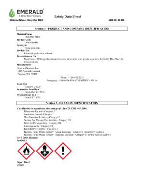 Fillable Online material safety data sheet- ( msds ) methyl ethyl ...