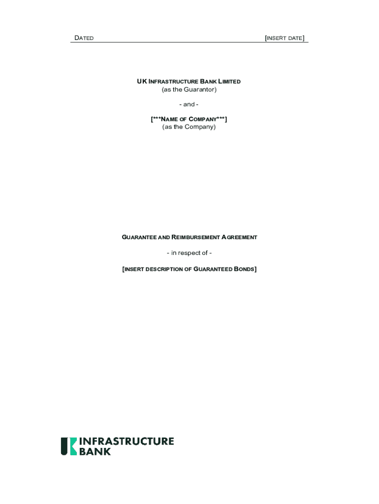 Fillable Online Template-GRA-Guarantee-and-Reimbursement-Agreement-UKIB ...