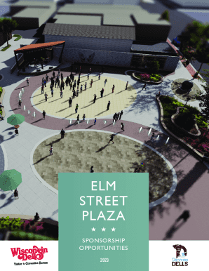 Fillable Online Elm Street Plaza Sponsorship Opportunities - Wisconsin ...