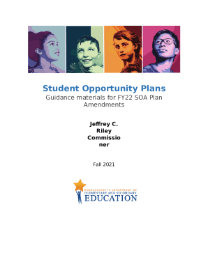 Student Opportunity Plans Short Guidance Doc Template | pdfFiller