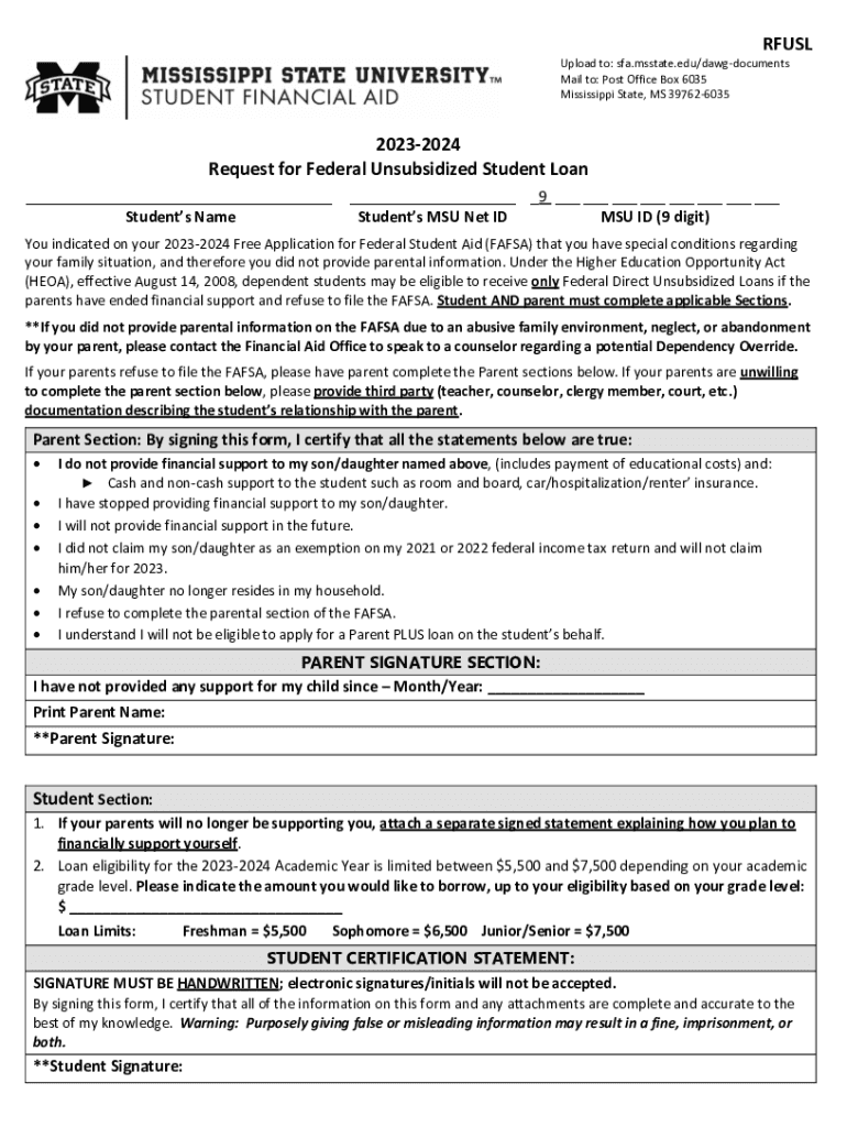 Fillable Online STDYAB Study Abroad Financial Aid Request Form 2023 ...