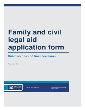 Fillable Online Family and civil legal aid application form Fax Email ...