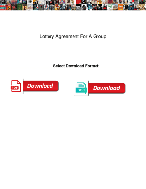 Fillable Online Lottery Agreement For A Group. Lottery Agreement For A Group logging Fax Email ...