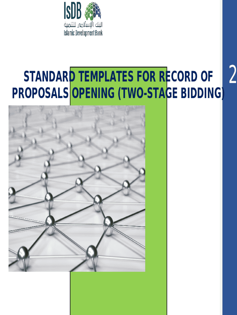 STANDARD TEMPLATES FOR RECORD OF PROPOSALS OPENING (TWO-STAGE BIDDING ...