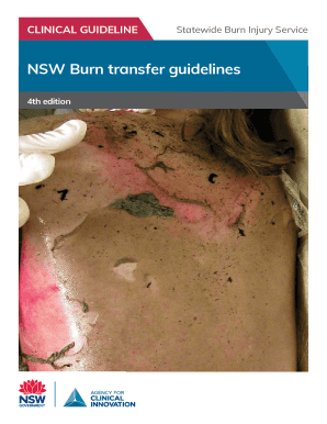 Fillable Online NSW Burns Transfer Guidelines (Adults and Children) Fax ...