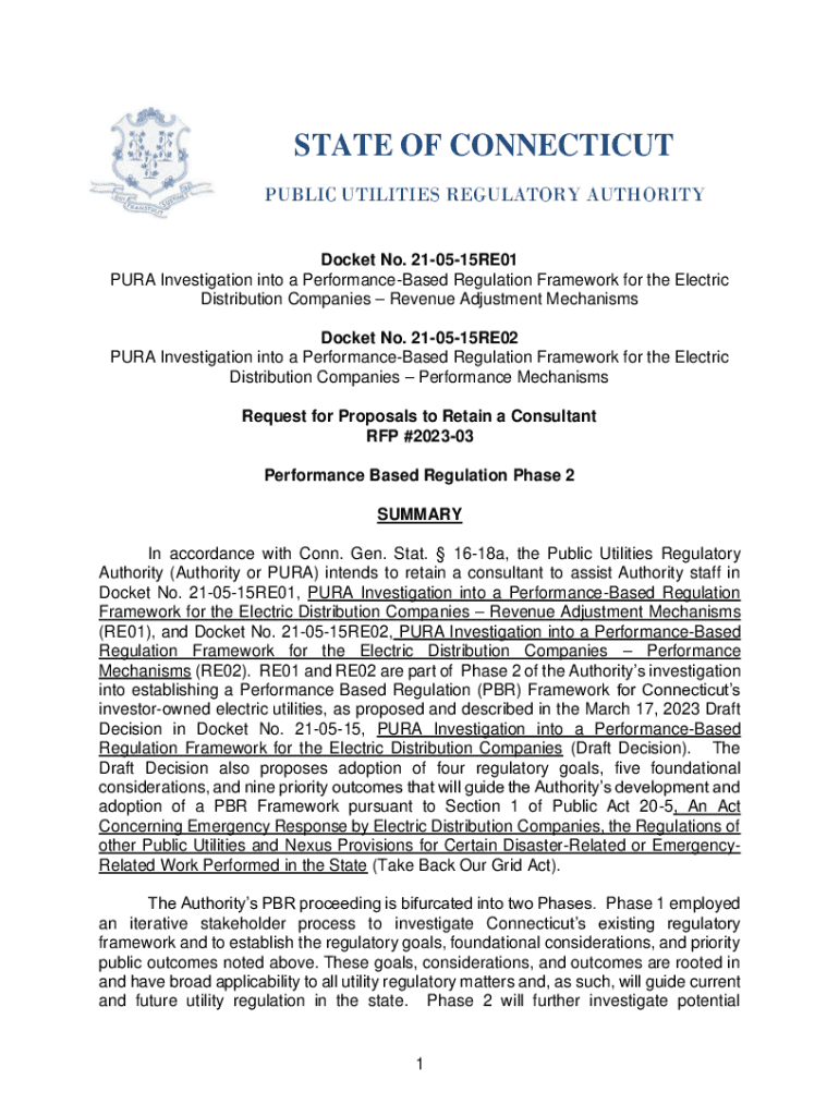 Fillable Online Connecticut drafts a performance-based regulation ...