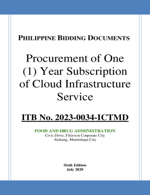 Fillable Online Bidding-Documents-Procurement-of-Cloud-Services- ... Fax Email Print - pdfFiller