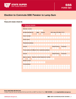 Fillable Online SSS P.E.S.O. Fund Retirement Benefit Claim Form Fax ...