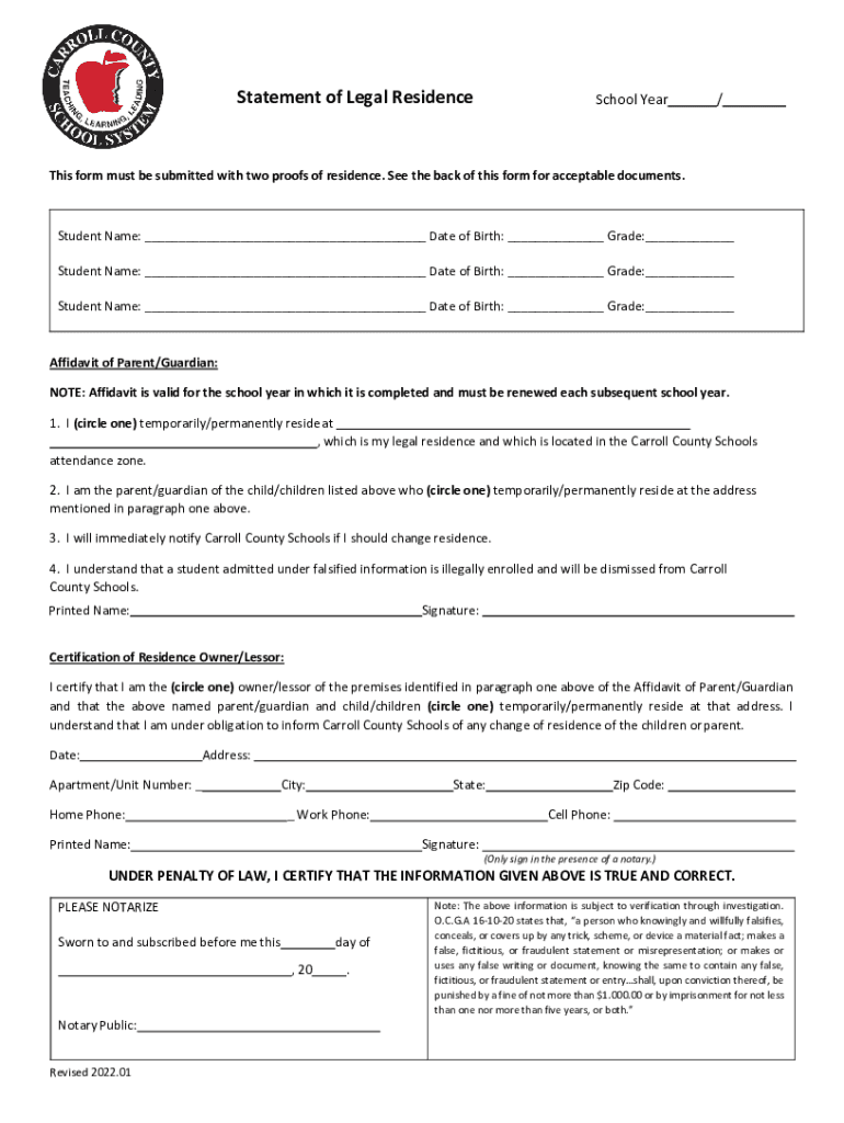 Fillable Online Proof of Residency - Mt. Diablo Unified School District ...