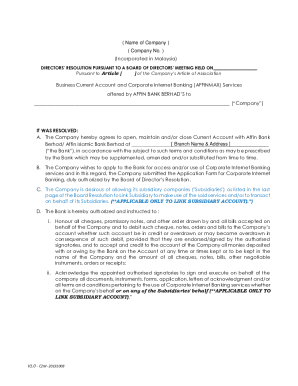 Fillable Online Procedure for Passing a Board Resolution by Circulation Fax Email Print - pdfFiller
