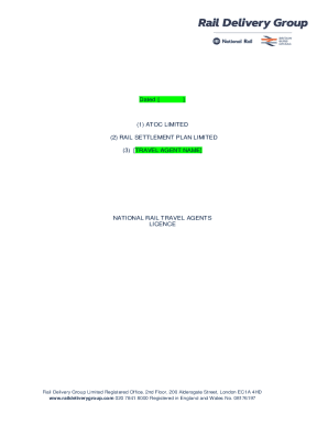Fillable Online Rail Delivery Group Limited Registered Office, 2nd ...