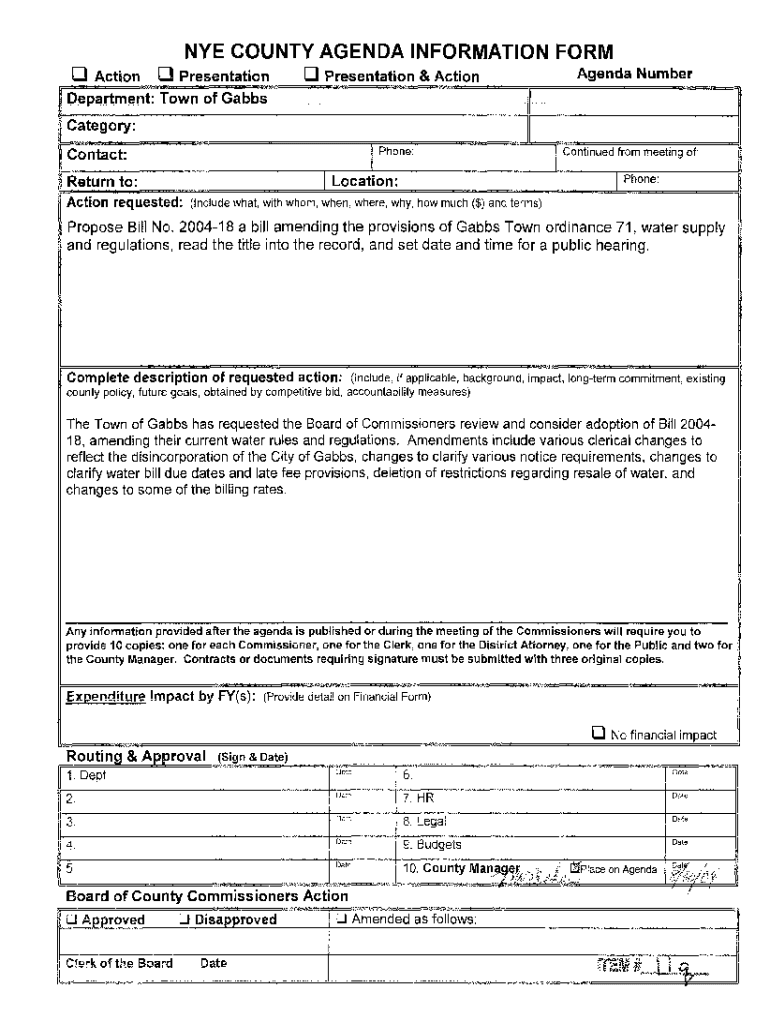Fillable Online Action a Presentation Fax Email Print - pdfFiller