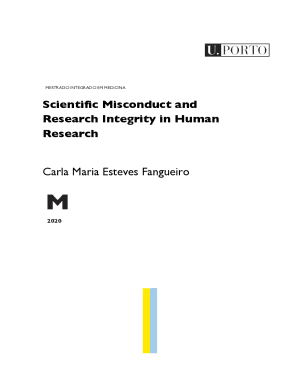 Fillable Online Scientific Misconduct and Research Integrity in Human ...