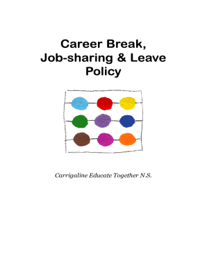 Fillable Online Teachers' career breaks and job shares may be ... Fax ...