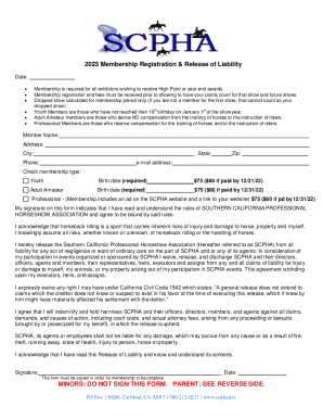 Fillable Online 2023 Membership and Registration Fees Form Fax Email ...