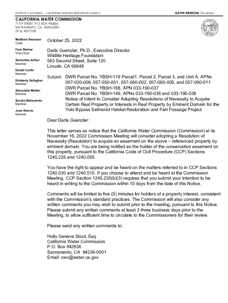 Fillable Online cwc ca Directory - California Department of Water Resources - CA.gov Fax Email ...