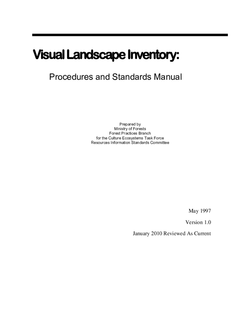 Fillable Online Visual Landscape Inventory - Province of British ...