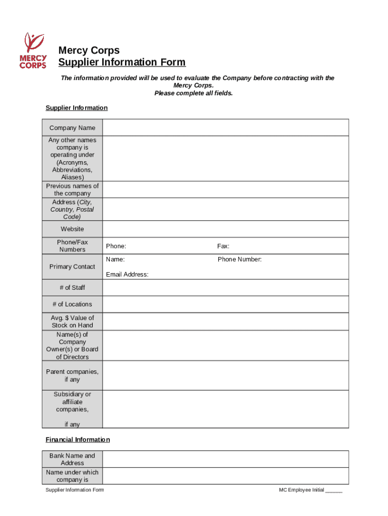 Supplier Ination Sample Clauses - nepal mercycorps Doc Template | pdfFiller