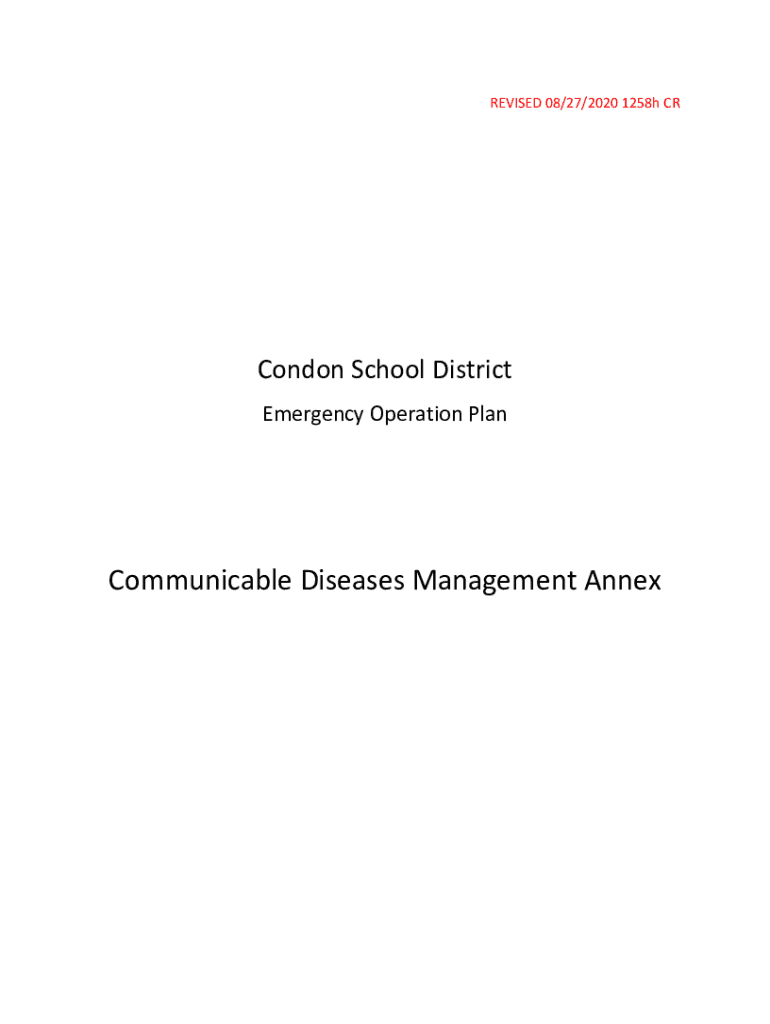 Fillable Online Generic School District Emergency Operations Plan Fax ...