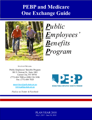 Fillable Online pebp state nv PEBP and Medicare One Exchange Guide Fax ...