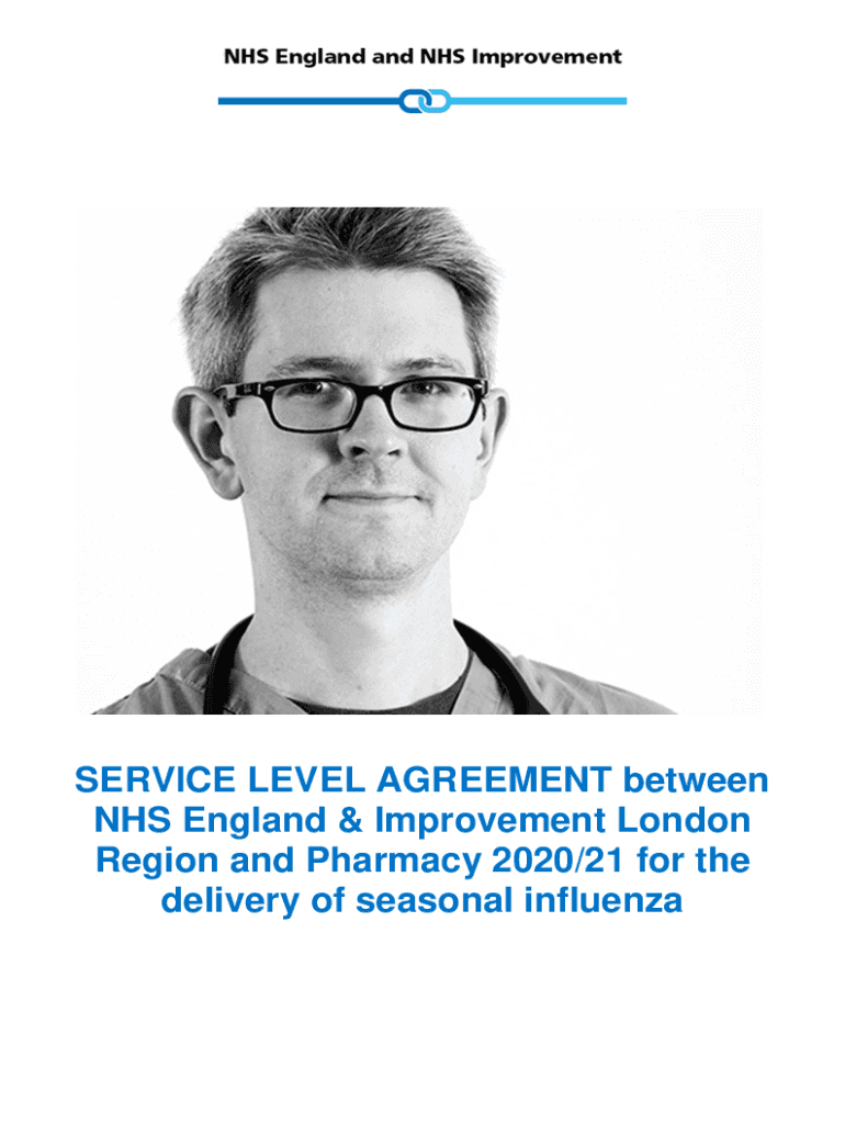 Fillable Online SERVICE LEVEL AGREEMENT between NHS England & ... Fax ...