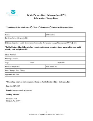 Fillable Online WORKER CHANGE OF NAME/ADDRESS FORM Fax Email Print - pdfFiller