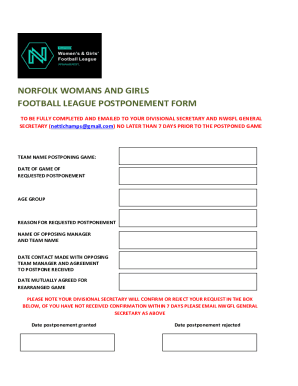 Fillable Online NWGFL-Postponement-Form-PDF.pdf Fax Email Print - pdfFiller
