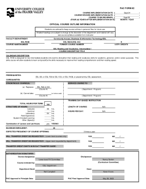 Fillable Online PAC Form Template Fax Email Print - pdfFiller