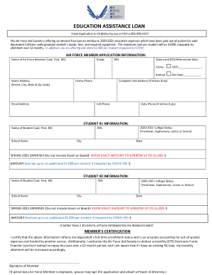 Fillable Online Air Force Aid Society Fax Email Print - pdfFiller