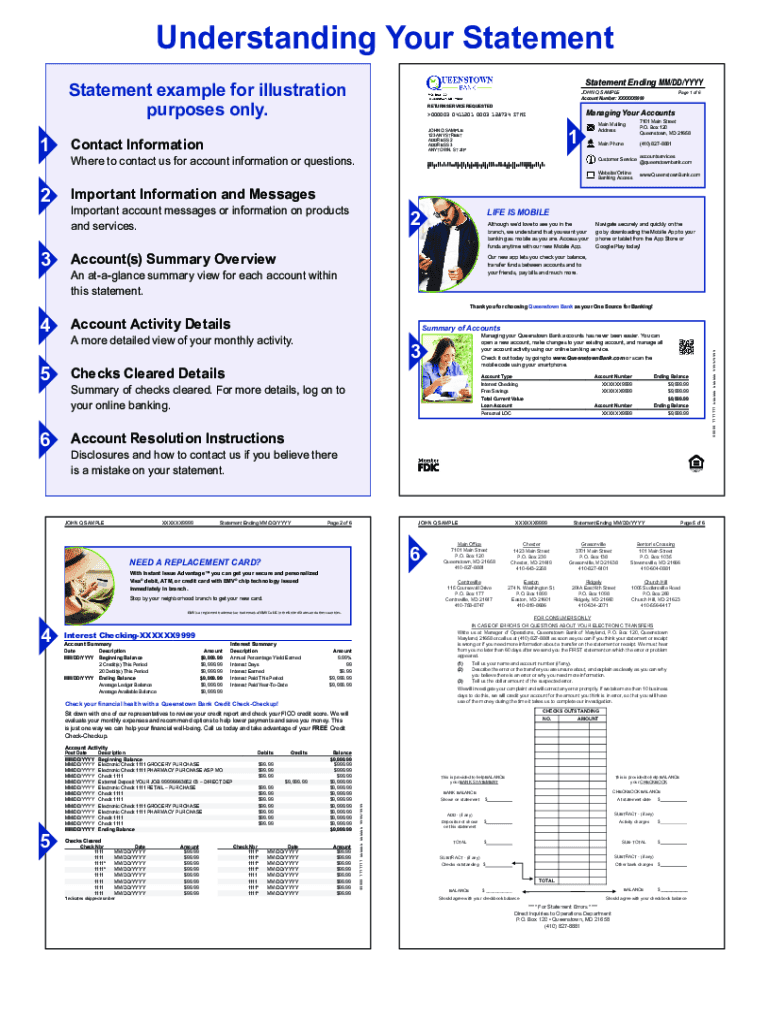 Fillable Online Understanding Your Statement Fax Email Print - pdfFiller